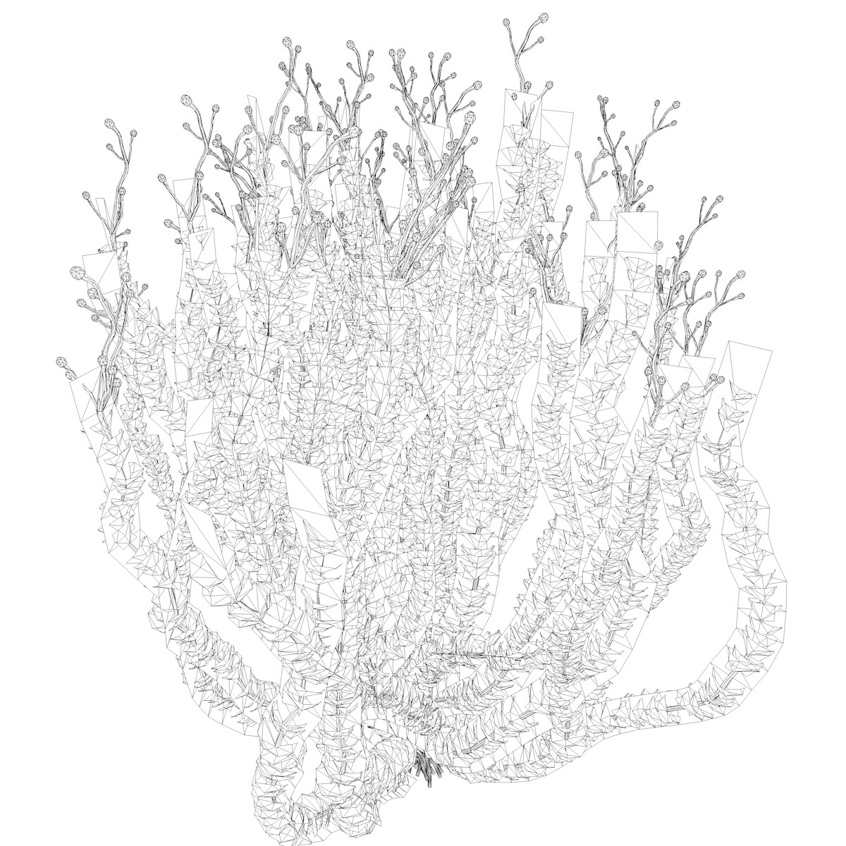 ArtStation - Sagebrush Bush #02 - High Poly Bush (3D Model) | Game Assets