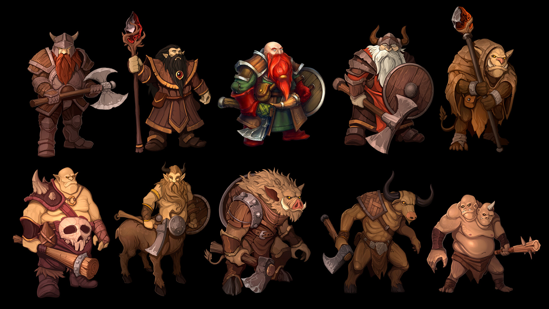 ArtStation - Fantasy Army Characters pack2 | Game Assets