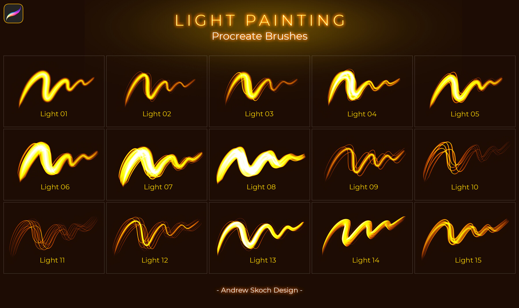 ArtStation - Light Painting Procreate Brushes | Brushes