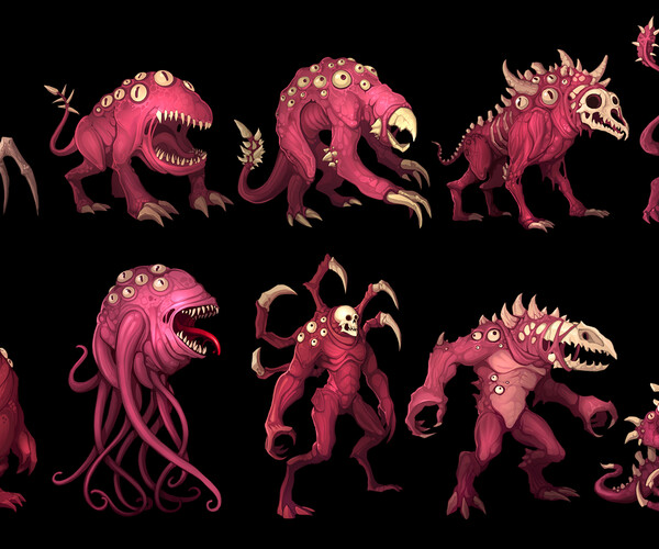 ArtStation - Mutant Creatures | Game Assets