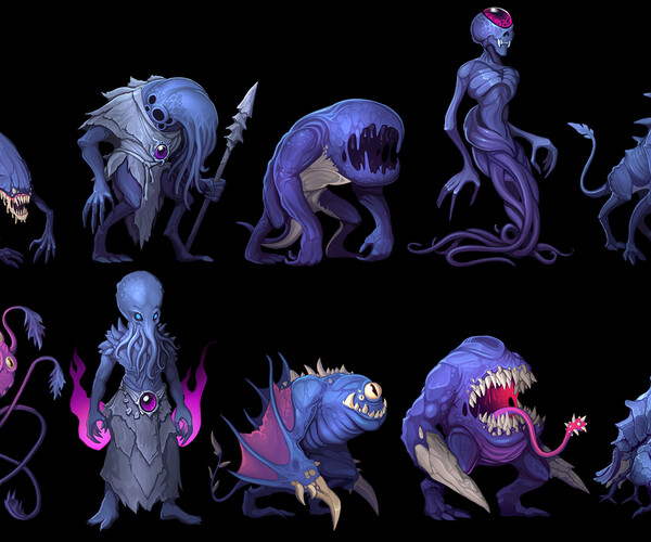 ArtStation - Nightmare Creatures | Game Assets