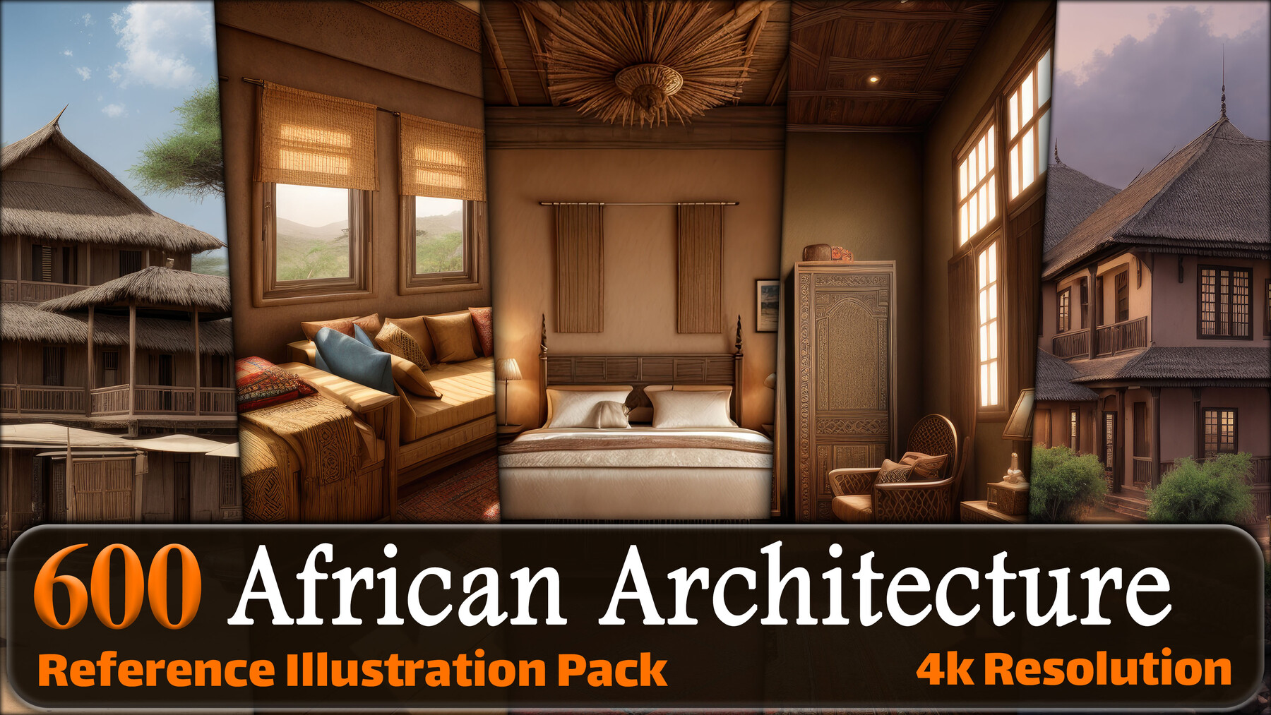 ArtStation - 600 African Architecture | City - Interior - Exterior ...