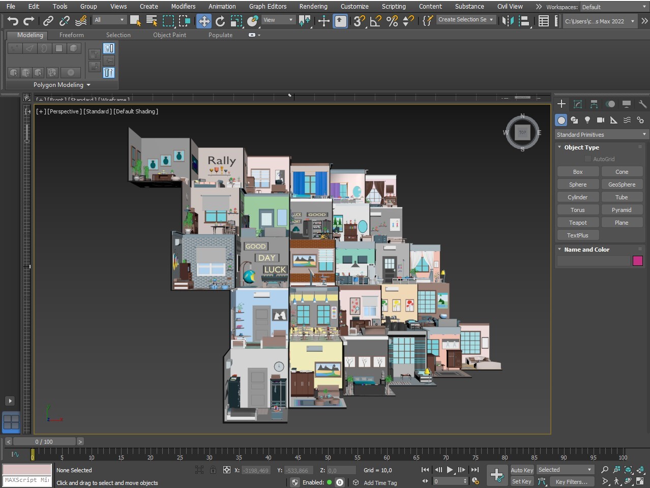 ArtStation - low poly interior 3 Low-poly 3D model | Game Assets
