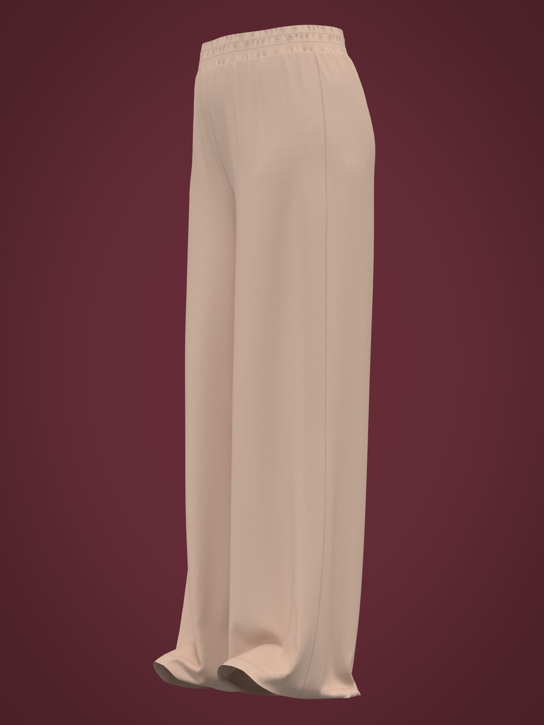 ArtStation - 3D WIDELEG JERSEY PANTS / WOMEN | Resources