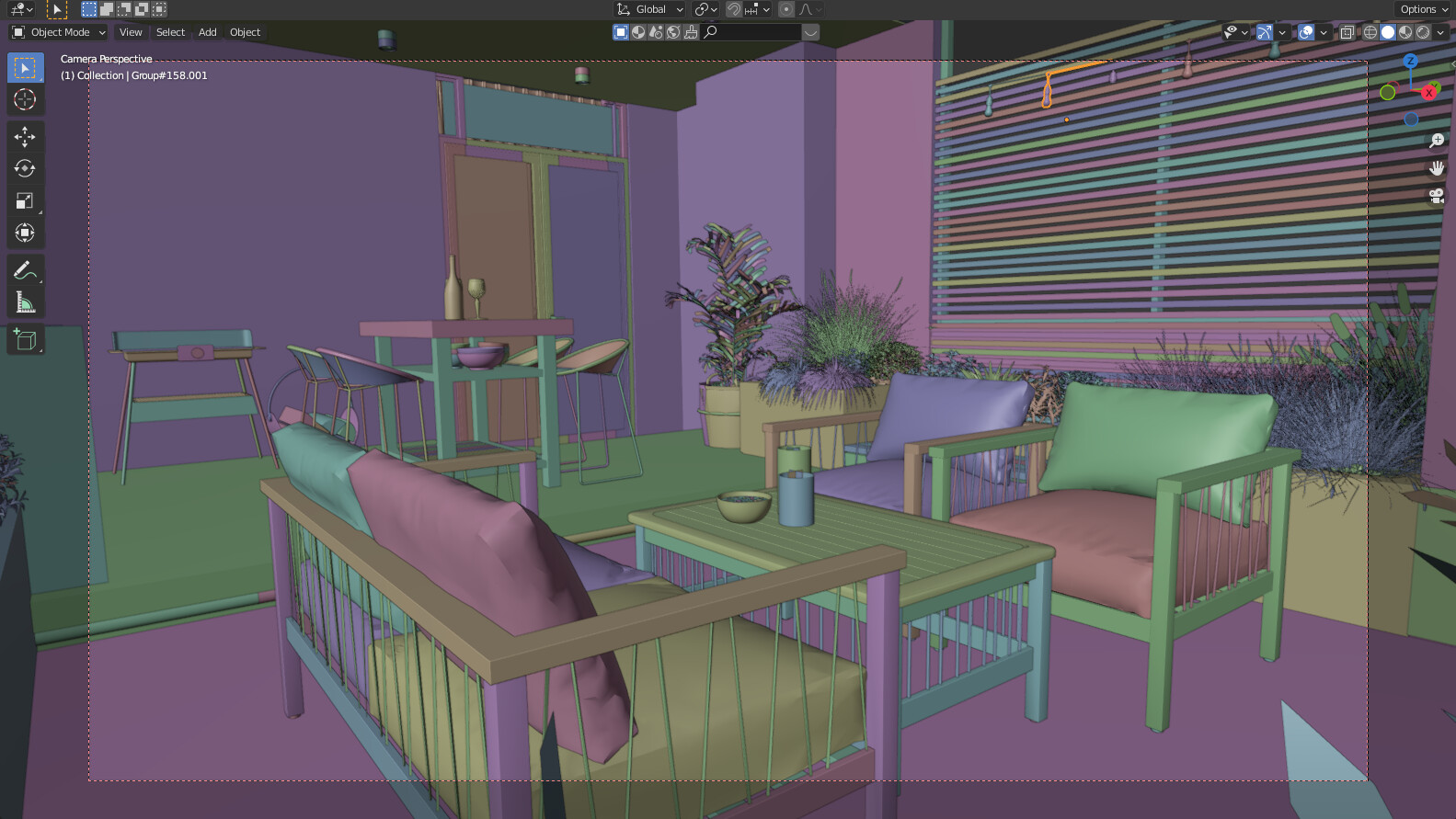 ArtStation - Sence Dining Room Blender 3.x | Resources