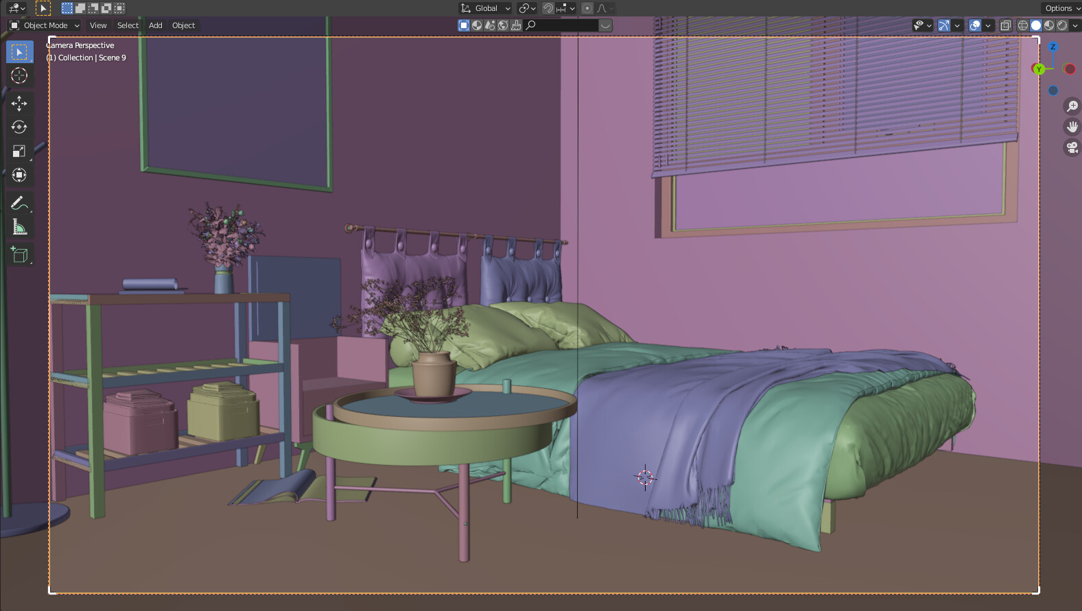 ArtStation - Sence Bedroom Blender 3.x | Resources