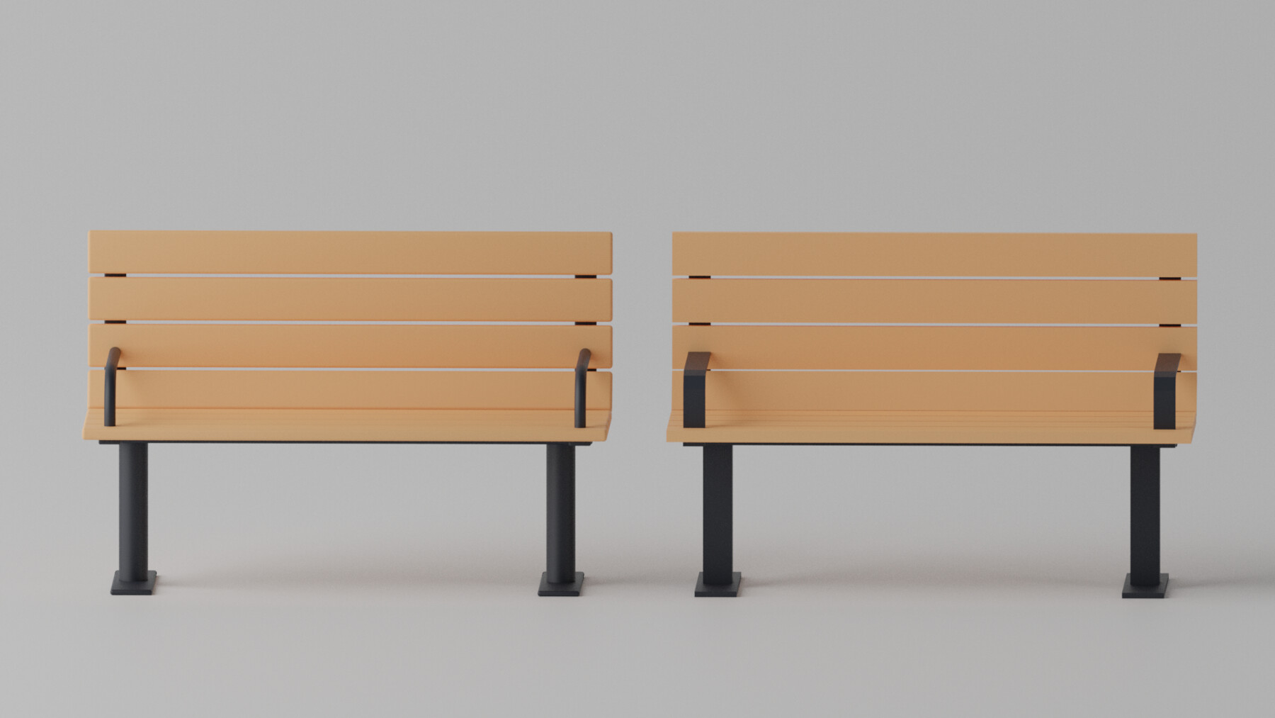 ArtStation - Cartoon Wooden Bench Park 3D model | Resources