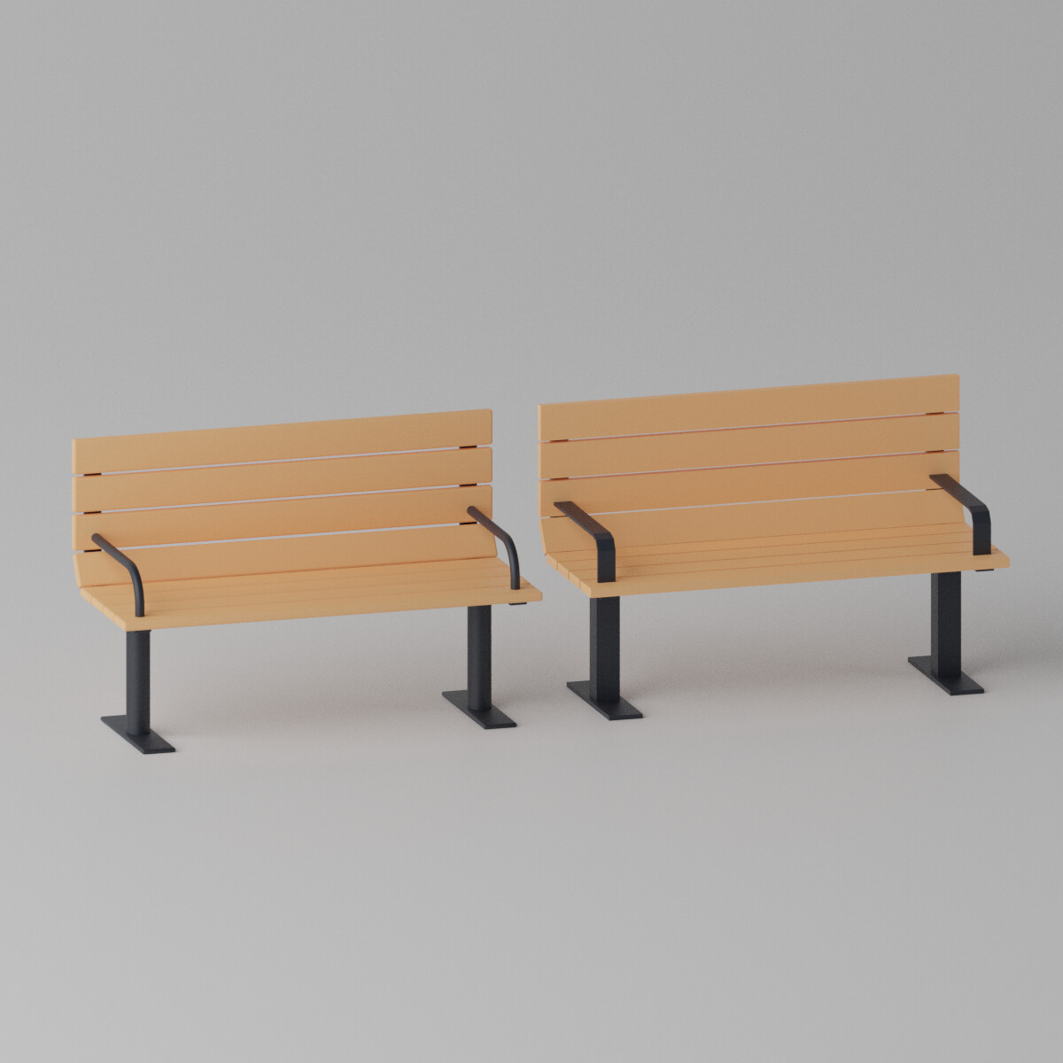 ArtStation - Cartoon Wooden Bench Park 3D model | Resources
