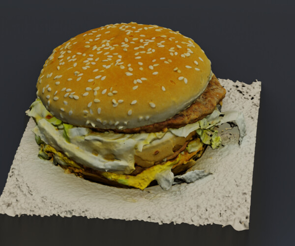 ArtStation - Double Cheeseburger 3D model | Game Assets