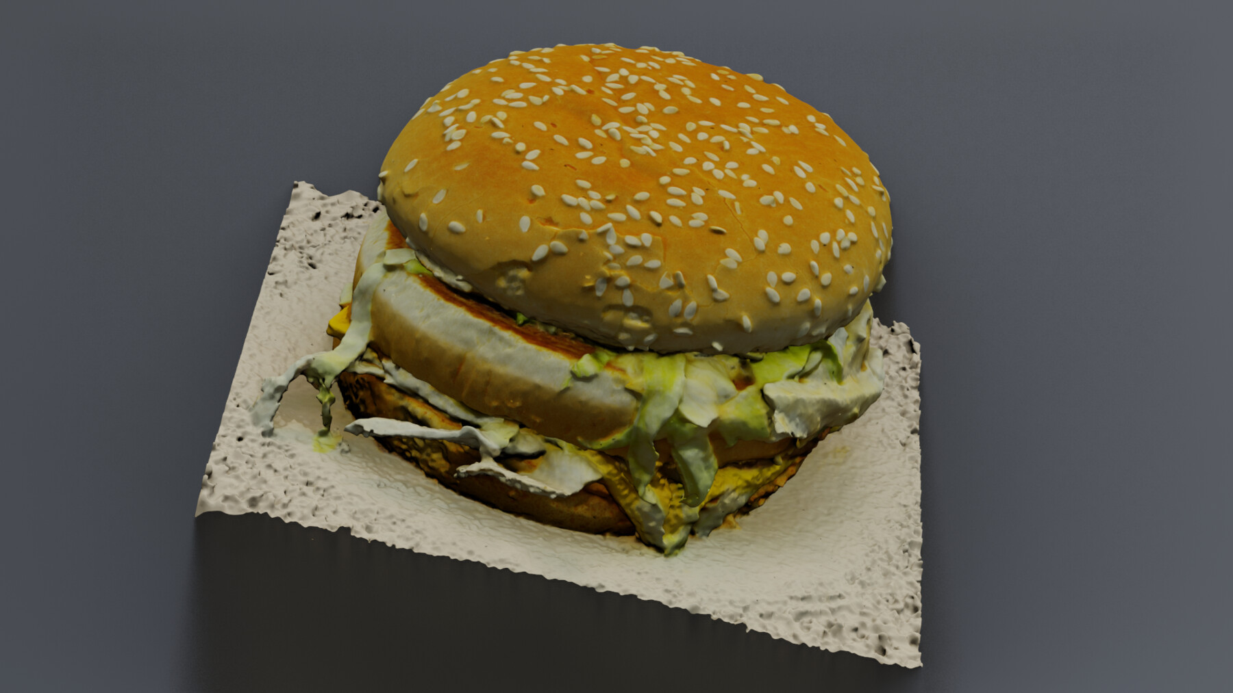 ArtStation - Double Cheeseburger 3D model | Game Assets