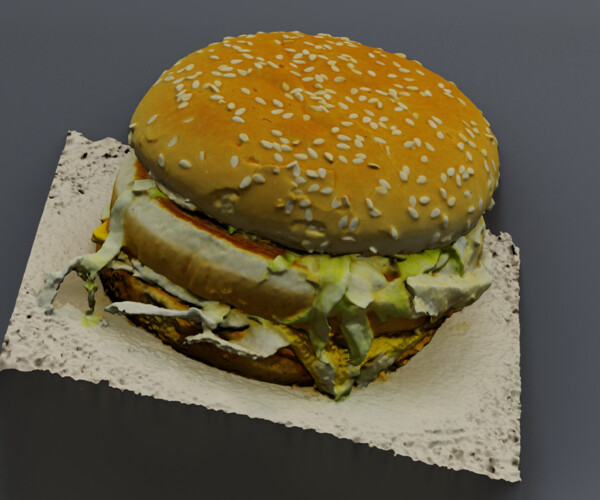 ArtStation - Double Cheeseburger 3D model | Game Assets