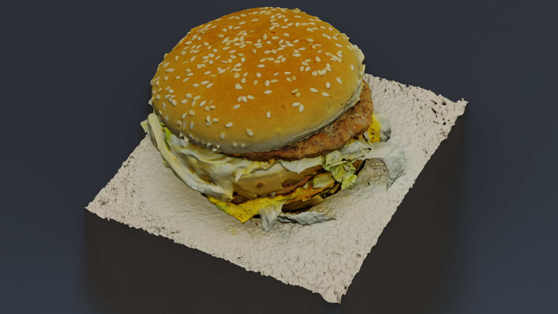 ArtStation - Double Cheeseburger 3D model | Game Assets