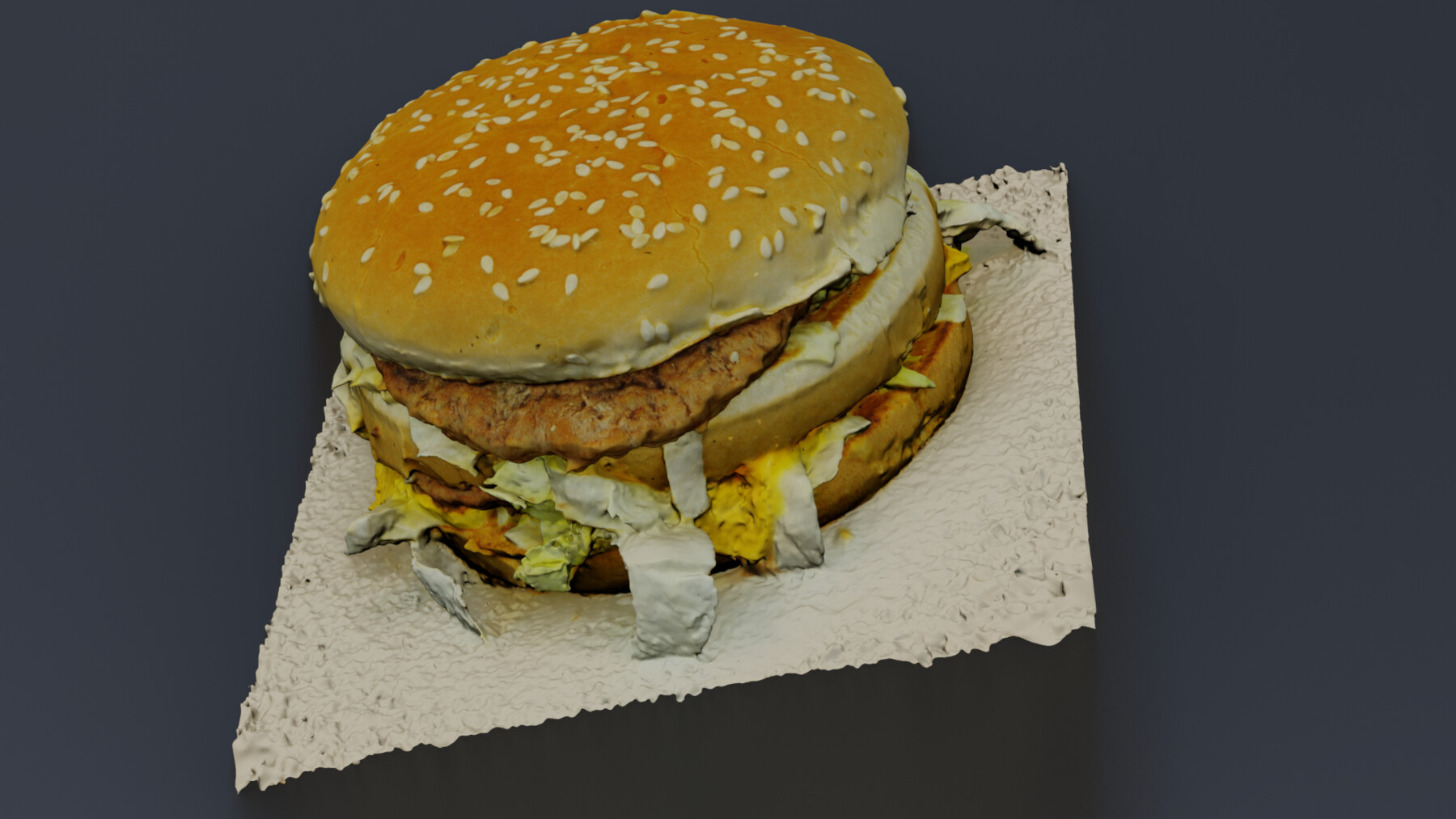 ArtStation - Double Cheeseburger 3D model | Game Assets