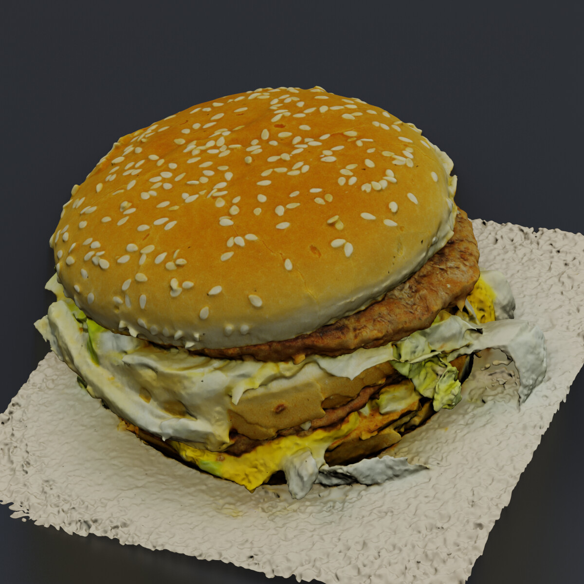 ArtStation - Double Cheeseburger 3D model | Game Assets