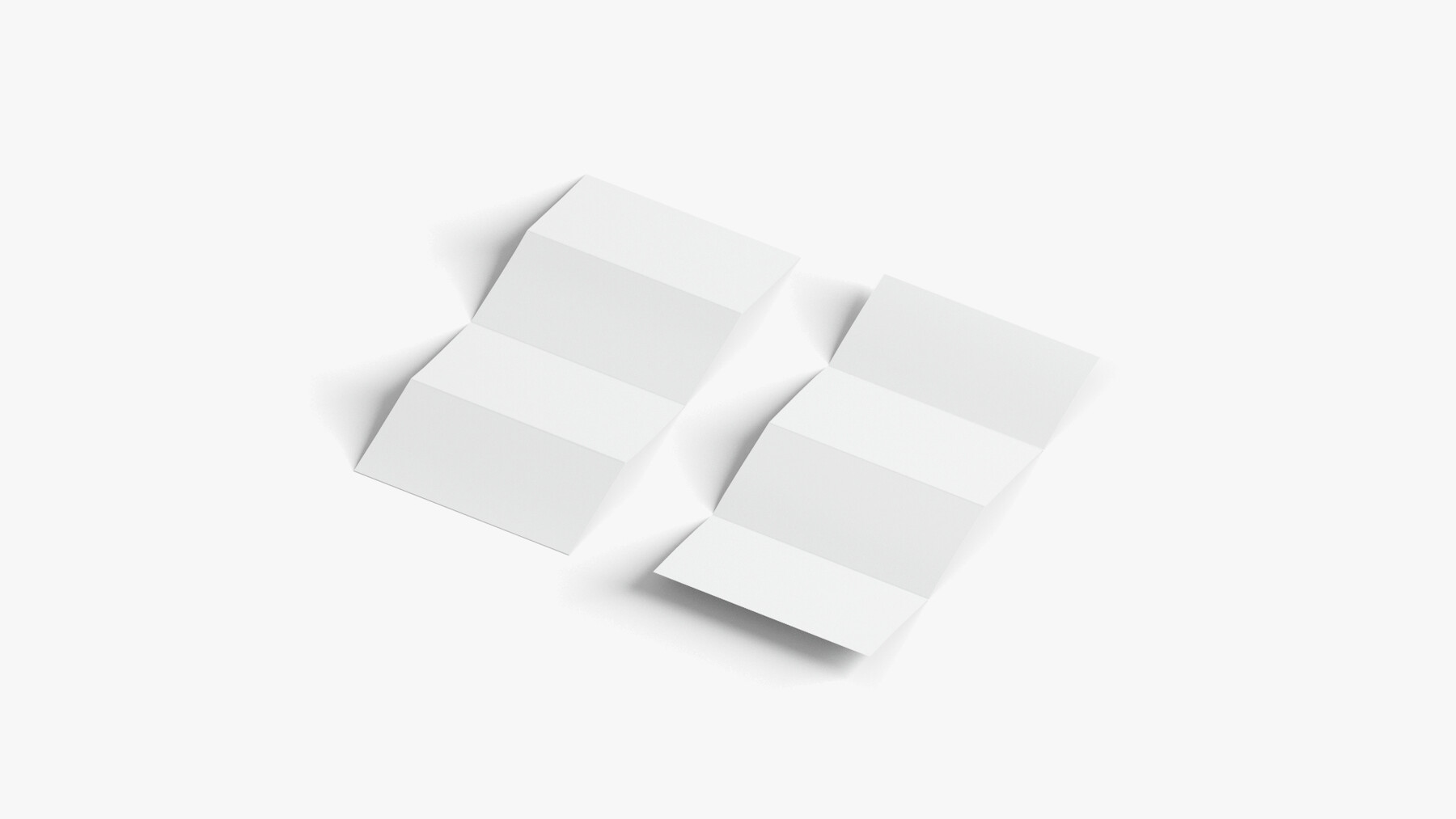 ArtStation - 2 White Booklets and Flyers - trifold map chart brochure ...