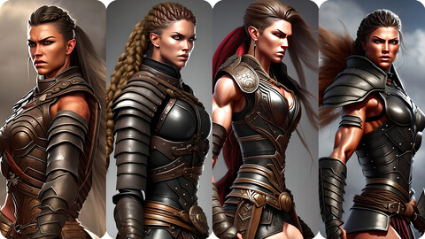 ArtStation - 300 Muscular Women Reference Pack in 4K | Artworks