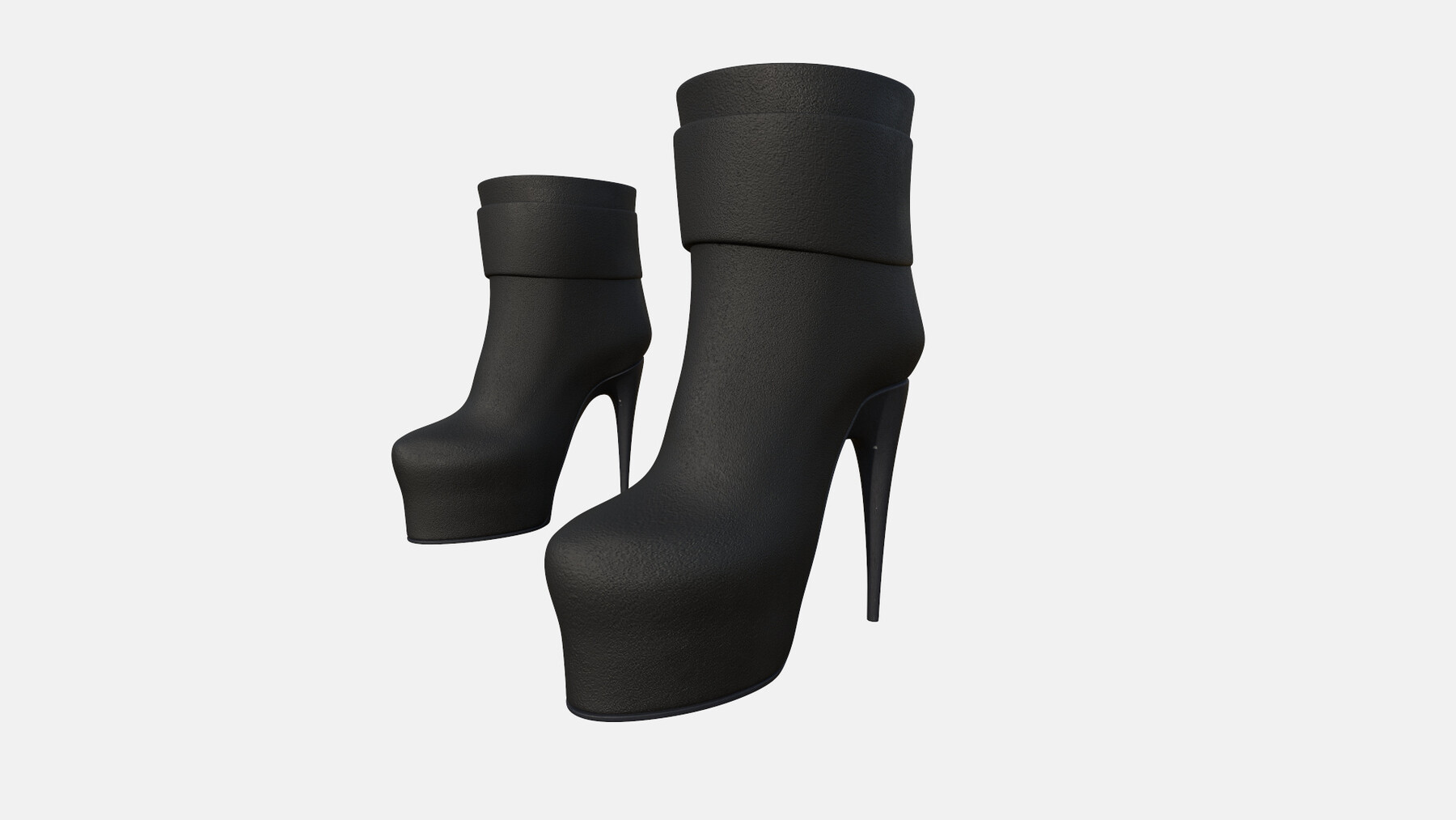 ArtStation - Female Ankle Boots | Game Assets