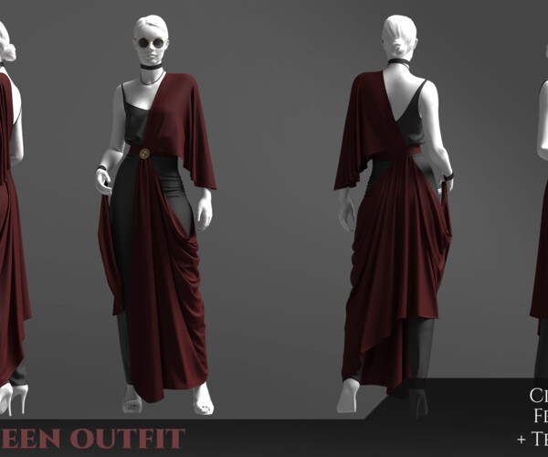 ArtStation - Red Queen Outfit | Resources