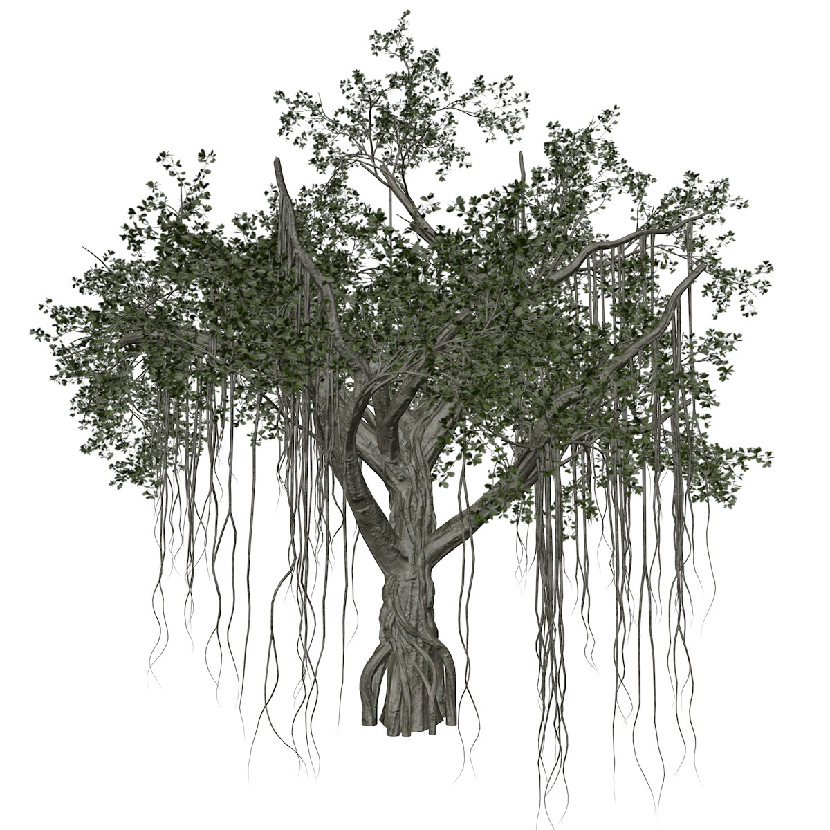 ArtStation - Chinese Banyan Tree #02 - High Poly Tree (3D Model) | Game ...