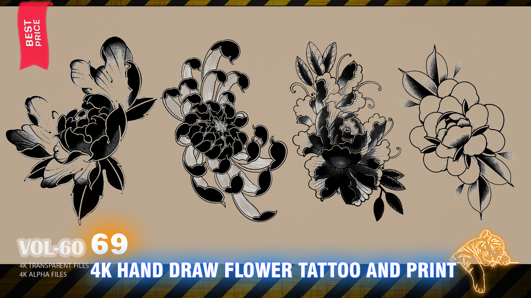 Japanese Flower Tattoo Drawings