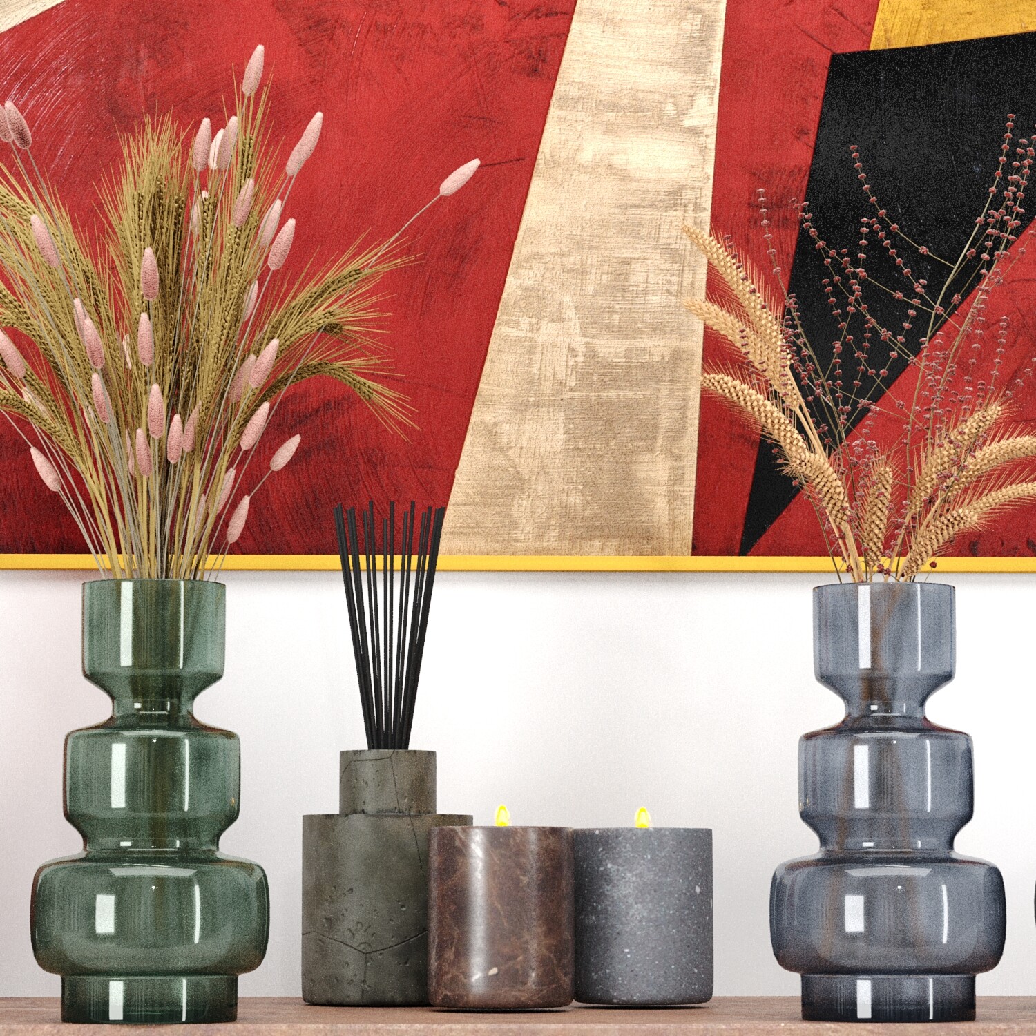 ArtStation - Decor set No8- By Reflex Murano And Enea glass vase | Resources