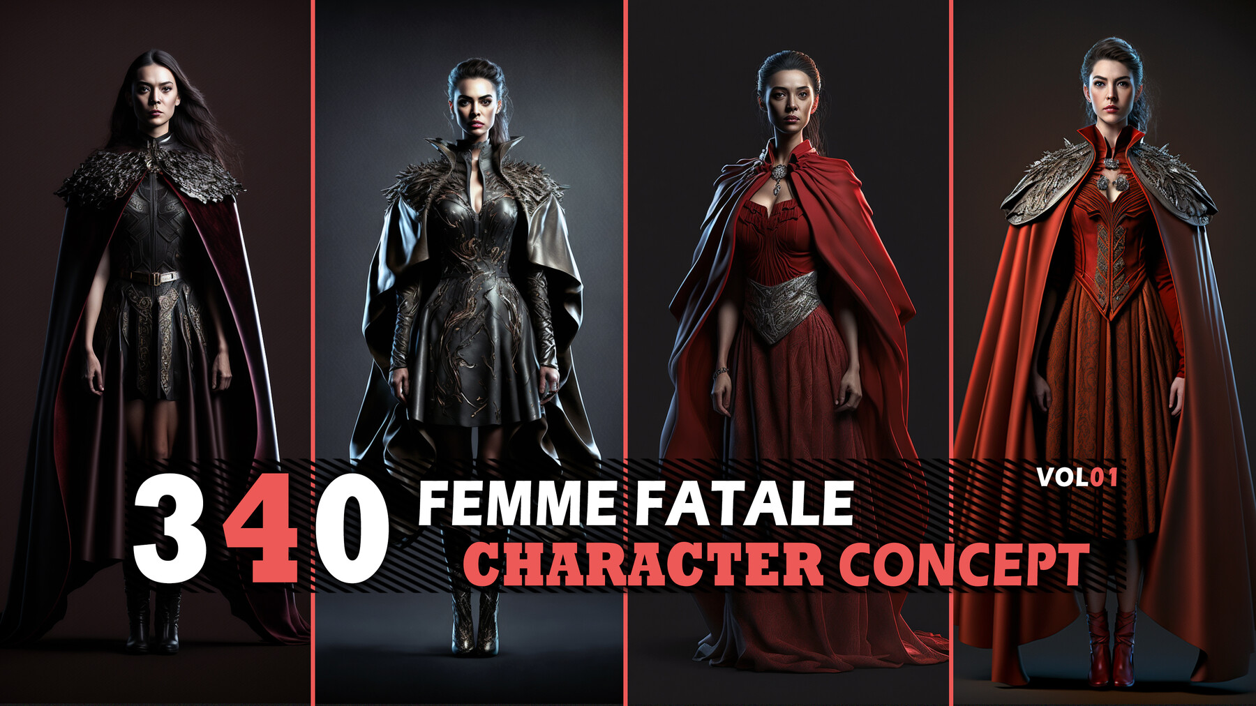 ArtStation - 340_Femme Fatale Character Concept_VOL01 | Artworks
