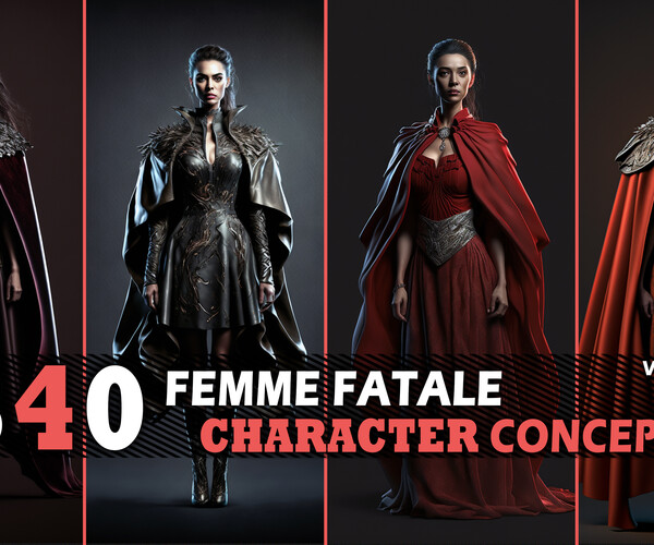 ArtStation - 340_Femme Fatale Character Concept_VOL01 | Artworks