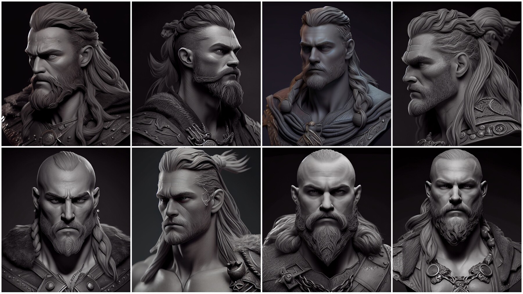 ArtStation - +320 Viking Male Head vol _01 (4k) | Artworks