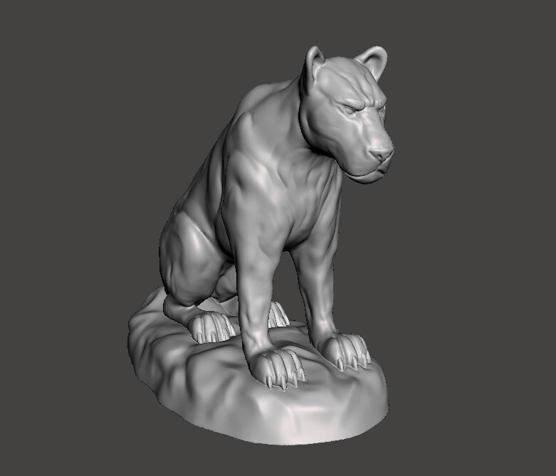 ArtStation - Lion Statue | Resources