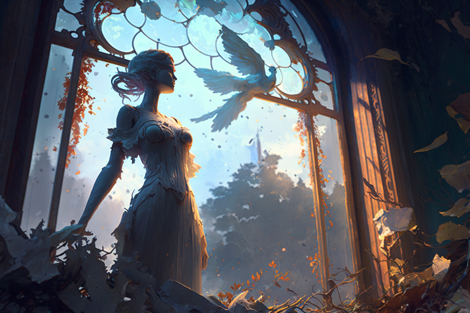 ArtStation - Reflections on Time: A Digital Painting of Memories and ...