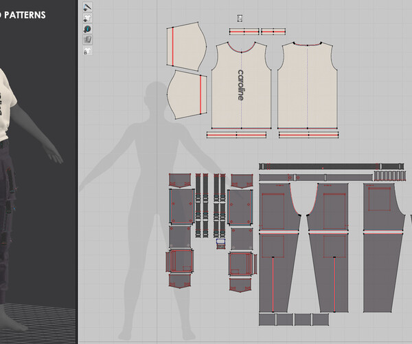 ArtStation - Girl's Outfit 33 - Marvelous / CLO Project file +Video ...