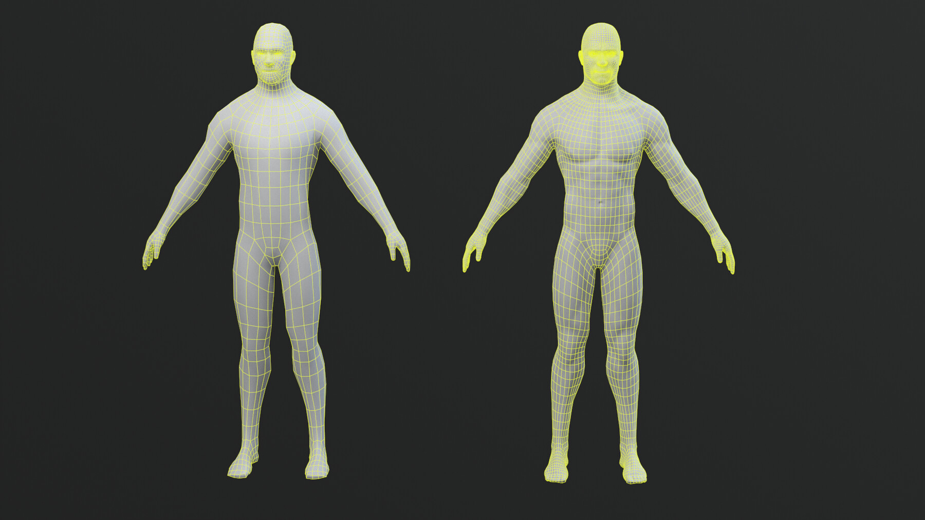 ArtStation - Male Character Base Mesh | Game Assets