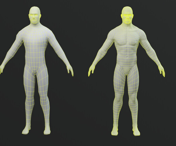 ArtStation - Male Character Base Mesh | Game Assets