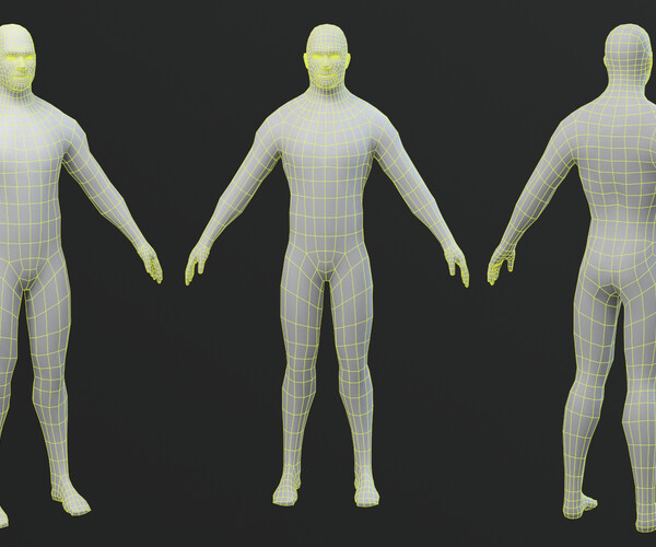 ArtStation - Male Character Base Mesh | Game Assets