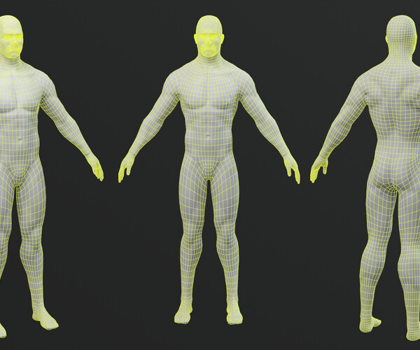 ArtStation - Male Character Base Mesh | Game Assets
