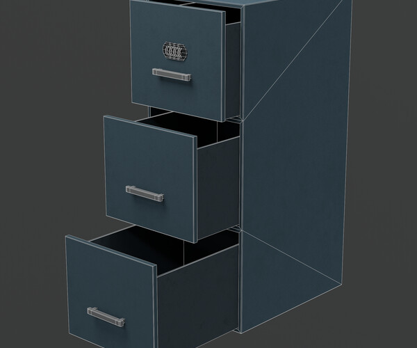 ArtStation - Low Poly Lockers | Game Assets