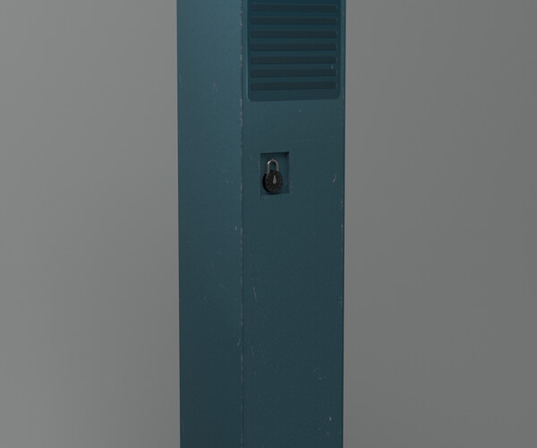 ArtStation - Low Poly Lockers | Game Assets