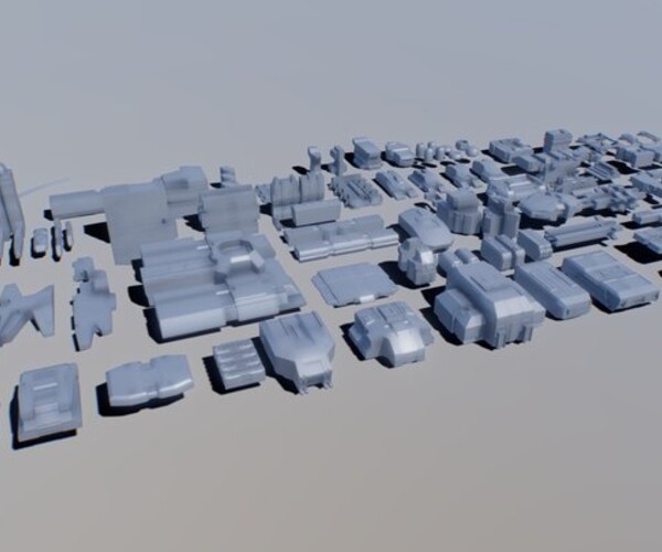 ArtStation - kitbash elements set 03 | Resources