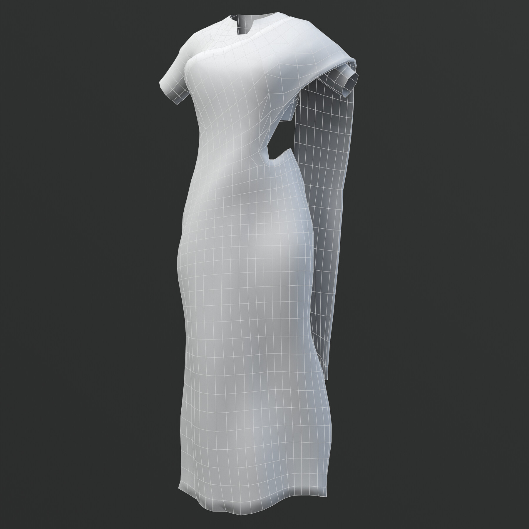 ArtStation - Low Poly Traditional Saree | Game Assets