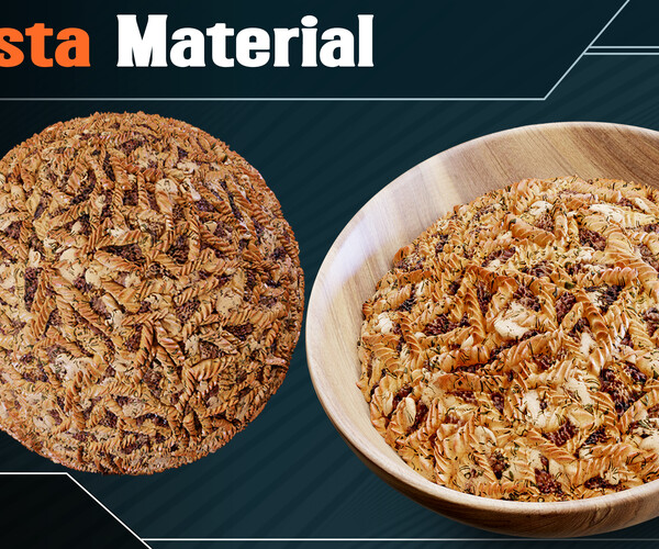 ArtStation - 3 Pasta Material (4K PBR Textures + SBS File) - Vol.22 ...