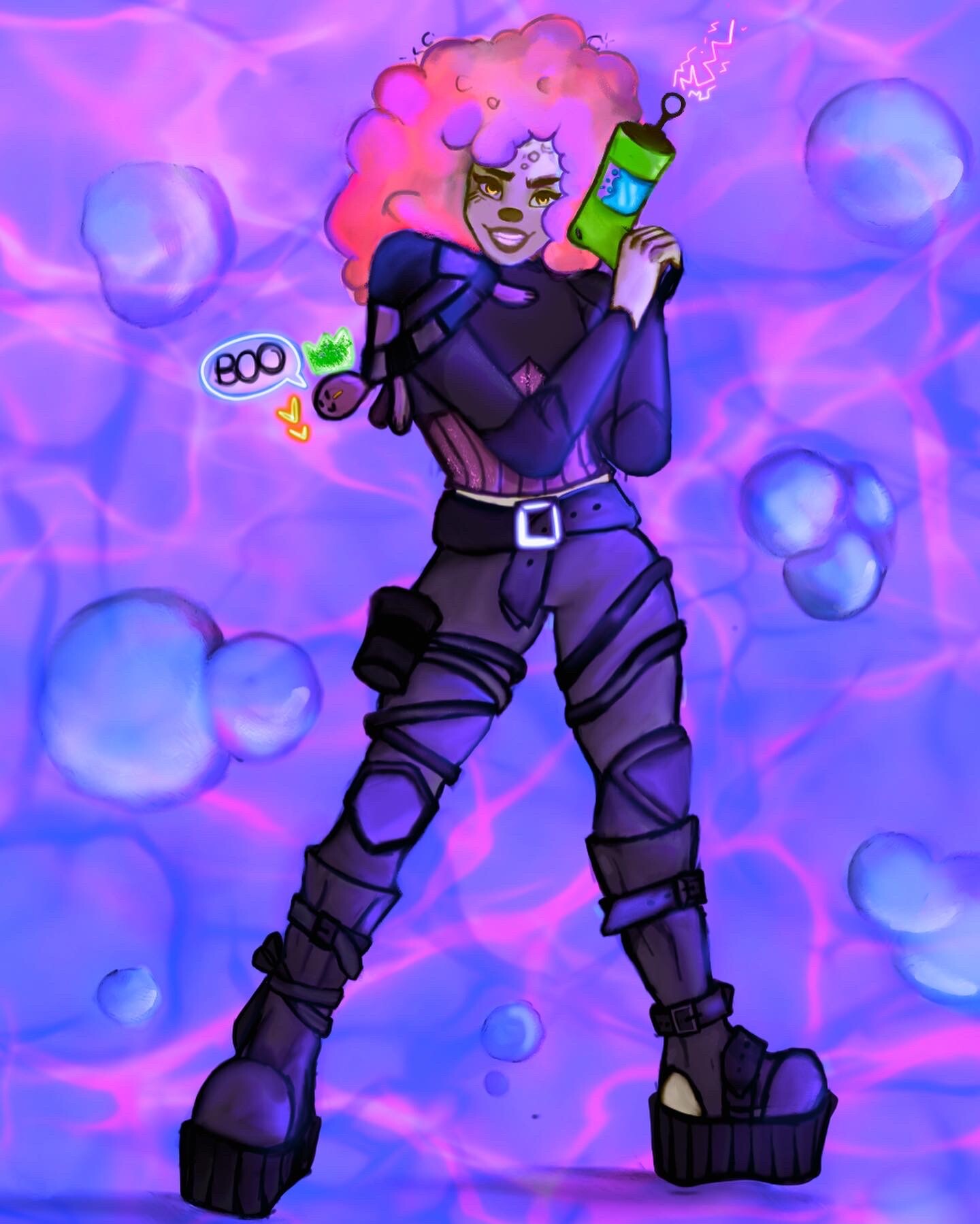 ArtStation - Lady bubbles | Artworks