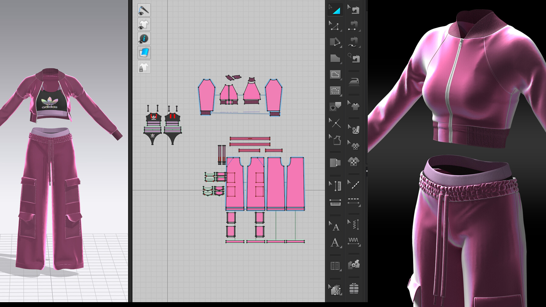 ArtStation - 2 Girl's Sport Set-3 | Game Assets