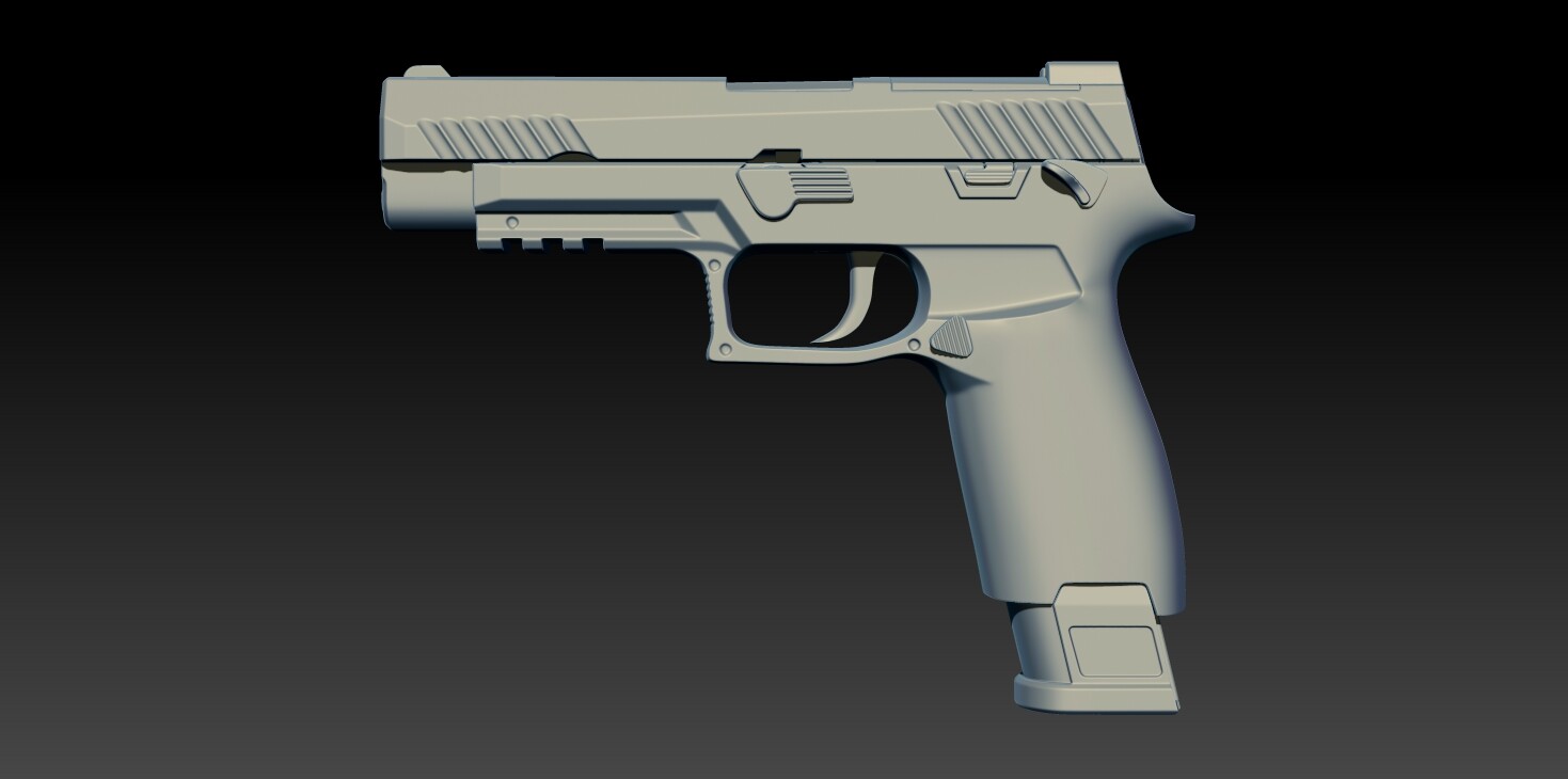 ArtStation - high_poly Sigsauer P320 m17 | Game Assets