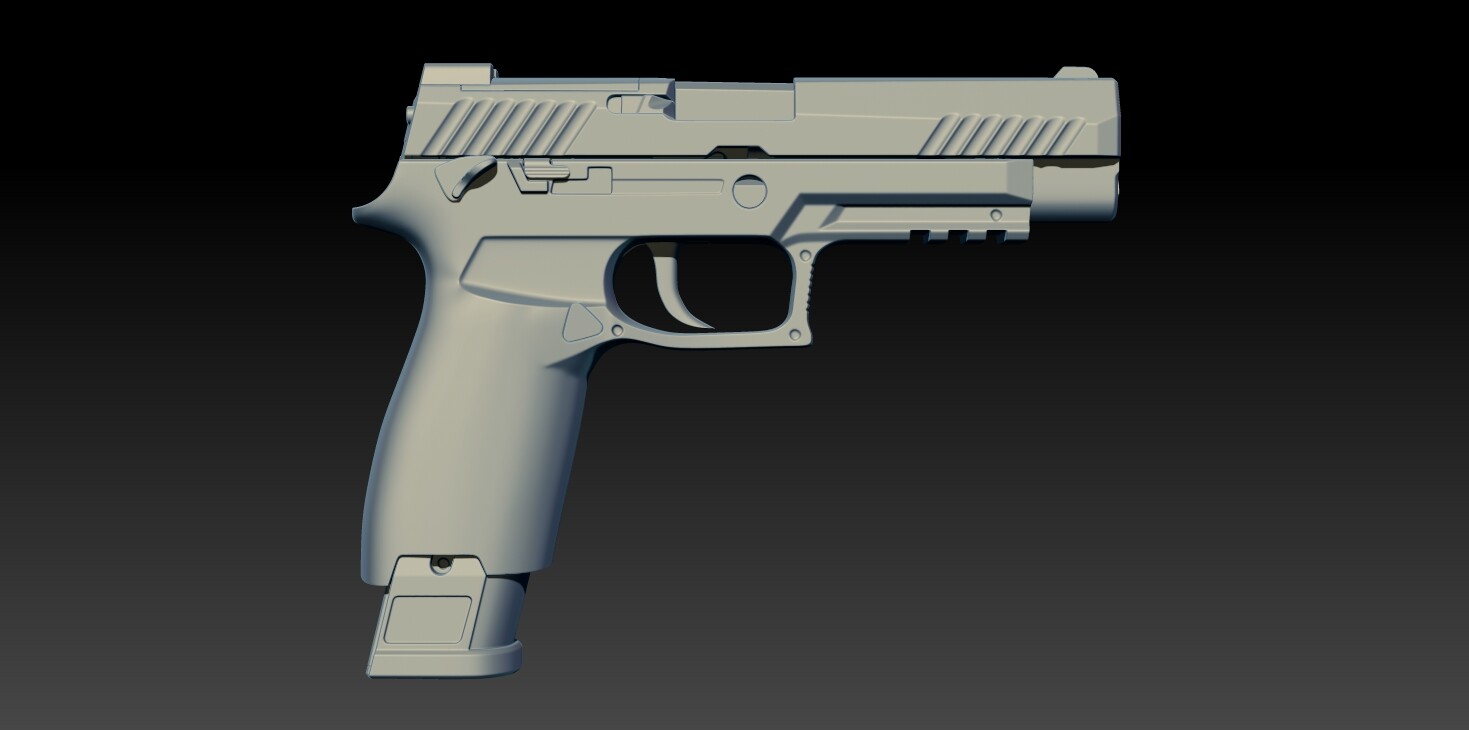 ArtStation - high_poly Sigsauer P320 m17 | Game Assets