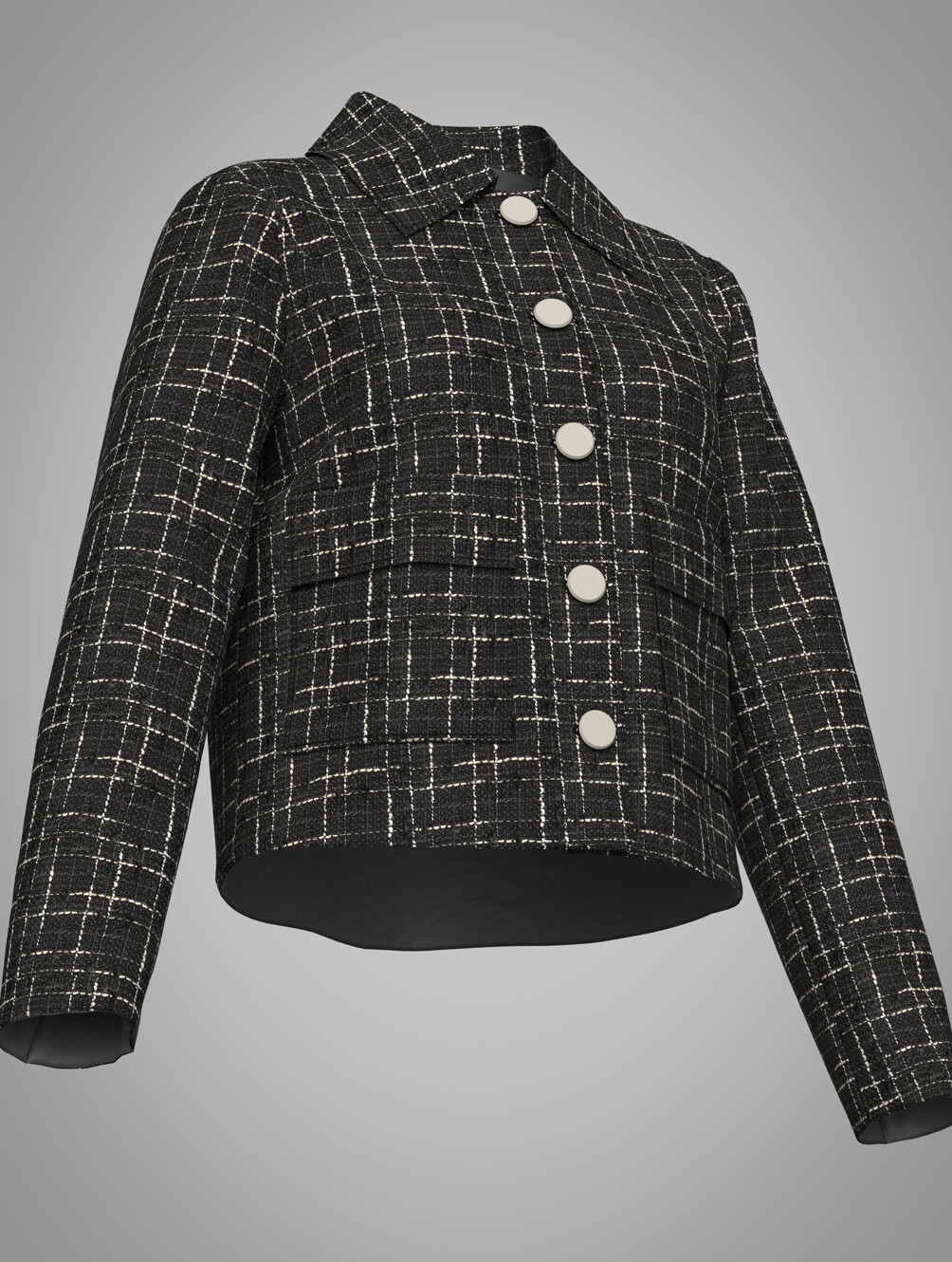 ArtStation - 3D TWEED JACKET /WOMEN | Resources