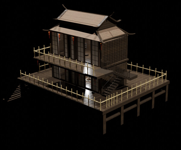 ArtStation - Chinese House 3 | Resources