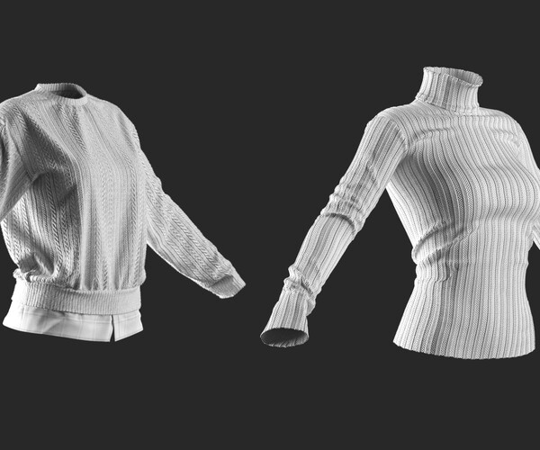 ArtStation - 18 Women's Clothes - VOL 2 - Marvelous / CLO Project file ...