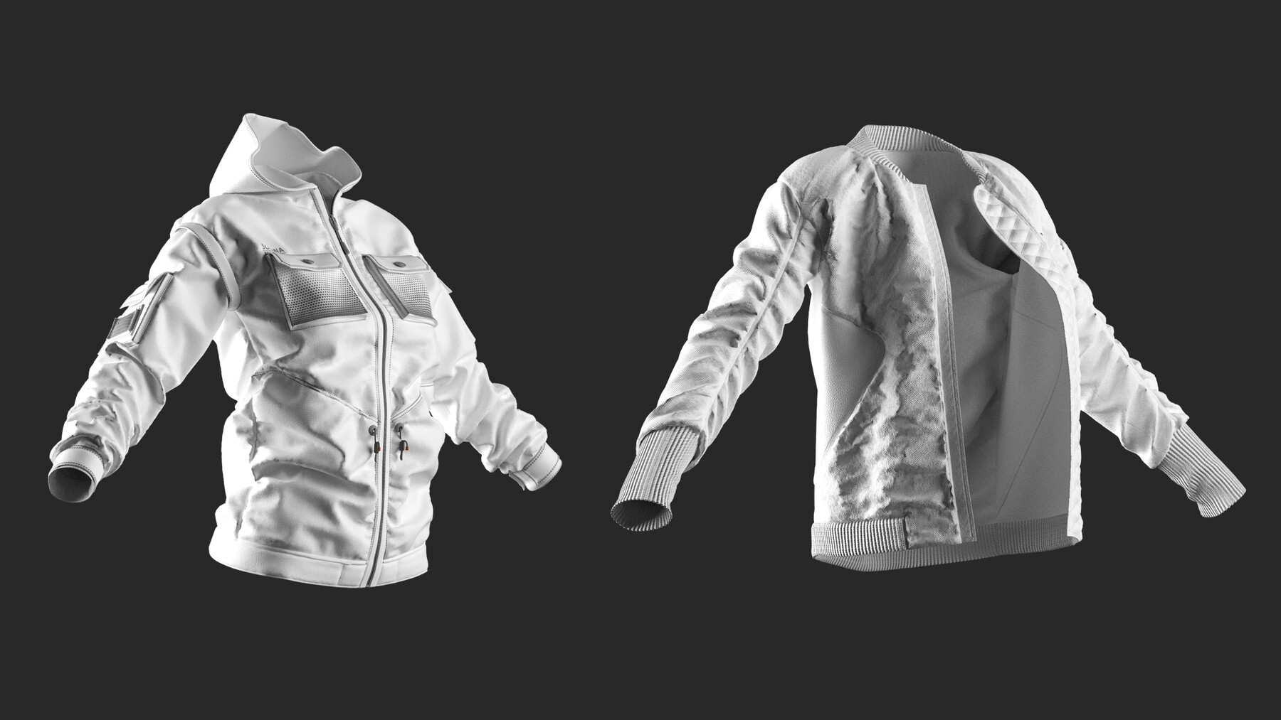 ArtStation - 3 in 1Basic Clothes Bundle ( 54 pieces ) - Marvelous / CLO ...