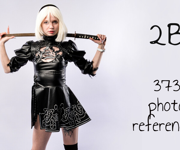 ArtStation - Nier automata 2B cosplay photo references | Resources
