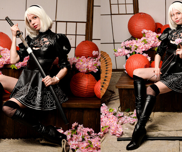 ArtStation - Nier automata 2B cosplay photo references | Resources